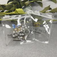China Custom Logo PVC Zipper Bag 60-200 Micron Thickness for Cosmetic Jewelry Packaging with Screen Printing for sale