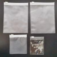 China Custom PVC Zipper Bags for Jewelry & Cosmetics - 60-200 Micron Thickness with Screen Printing Customization for sale
