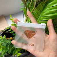 China Custom PVC Zipper Bags for Jewelry & Cosmetics - 60-200 Micron Thickness with Screen Printing Customization for sale
