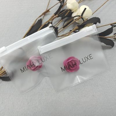 China Custom Clear PVC Zipper Bag with Logo Printing for Jewelry Packaging - 60-200 Micron Thickness, Custom Sizes for sale