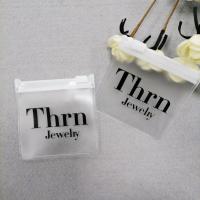 China Custom Clear PVC Zipper Bag with Logo Printing for Jewelry Packaging - 60-200 Micron Thickness, Custom Sizes for sale