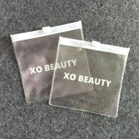 China Custom Clear PVC Zipper Bag with Logo Printing for Jewelry Packaging - 60-200 Micron Thickness, Custom Sizes for sale