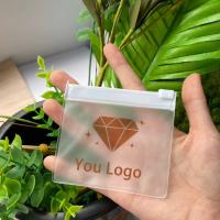 China Custom Printed Frosted PVC Jewelry Zipper Bags 60-200 Micron Thickness Waterproof Storage for Accessories for sale