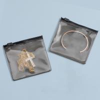 China Custom Printed Frosted PVC Jewelry Zipper Bags 60-200 Micron Thickness Waterproof Storage for Accessories for sale