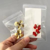 China Custom PVC Jewelry Packaging Bags 60-200 Micron Thickness with Vibrant 9-Color Printing and Zipper Closure for sale