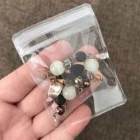 China Custom PVC Zipper Packaging Bags Transparent Self Sealing 60-200 Micron for Jewelry Storage for sale