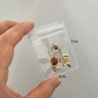 China Custom PVC Zipper Packaging Bags Transparent Self Sealing 60-200 Micron for Jewelry Storage for sale