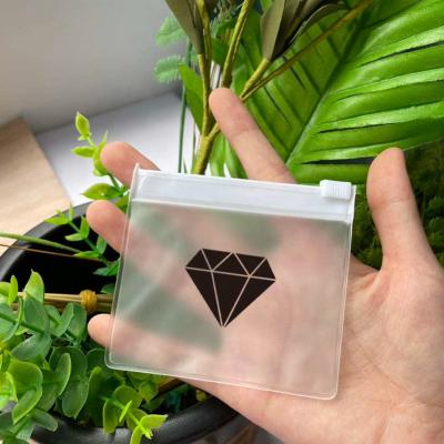 China Custom Frosted Zipper Bag 60-200 Micron Anti-Oxidation Waterproof Reusable Plastic Jewelry Pouch for sale