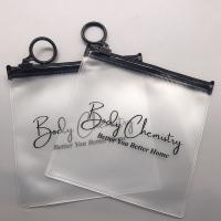 China Custom PVC Plastic Earrings Jewelry Ziplock Bag Transparent with Logo 60-200 Micron for sale