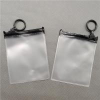 China Custom PVC Plastic Earrings Jewelry Ziplock Bag Transparent with Logo 60-200 Micron for sale