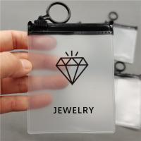 China Custom PVC Plastic Earrings Jewelry Ziplock Bag Transparent with Logo 60-200 Micron for sale
