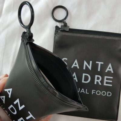 China Custom Black Frosted PVC Polyester Zipper Bags Waterproof Jewelry Packaging 60-200 Micron for sale
