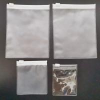 China Custom Eco Friendly PVC Frosted Translucent Zipper Bag 60-200 Micron for Jewelry for sale