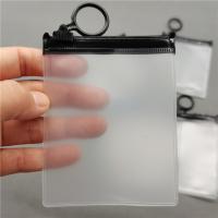 China Custom Eco Friendly PVC Frosted Translucent Zipper Bag 60-200 Micron for Jewelry for sale