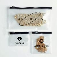 China Custom Eco Friendly PVC Frosted Translucent Zipper Bag 60-200 Micron for Jewelry for sale