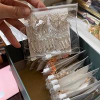 China Custom Logo PVC Transparent Jewelry Zipper Bags 60-200 Micron Waterproof for Earrings Accessory for sale