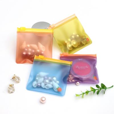 China Custom Ziplock PVC Packaging Bags Frosted for Jewellery Necklaces Bracelets Watches 60-200 Micron for sale