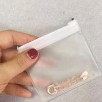 China Custom Ziplock PVC Packaging Bags Frosted for Jewellery Necklaces Bracelets Watches 60-200 Micron for sale