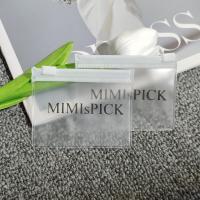 China Custom Frosted Zipper Jewelry Bag Small Slider PVC Plastic 60-200 Micron Thickness for sale