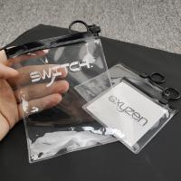 China Custom Frosted Zipper Jewelry Bag Small Slider PVC Plastic 60-200 Micron Thickness for sale