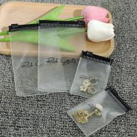 China Custom Frosted Zipper Jewelry Bag Small Slider PVC Plastic 60-200 Micron Thickness for sale