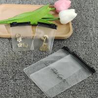 China Custom PVC Frosted Zipper Bags for Jewelry Packaging 60-200 Micron Thickness for sale