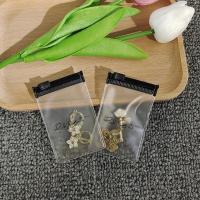 China Custom PVC Frosted Zipper Bags for Jewelry Packaging 60-200 Micron Thickness for sale