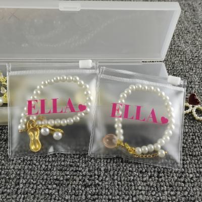 China Custom PVC Zipper Bags for Jewelry 60-200 Micron Thickness Transparent Sealed for sale
