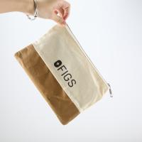 China Reusable Zipper Pen Pouch with Cloth and Kraft Paper Material - 650px Width Storage Organizer for Stationery and Travel for sale