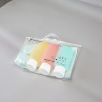 China Clear PVC Cosmetic Toiletry Bag Waterproof Travel Organizer 650mm Width Transparent Makeup Storage for sale