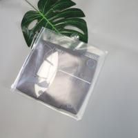 China Custom Printed Frosted Clear Zipper Plastic Bag 0.2-0.4mm Thickness for Clothing Storage for sale