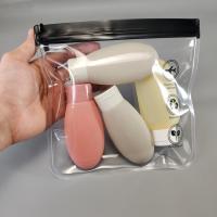 China Custom PVC Cosmetic Plastic Bag 0.2-0.4mm Thickness with Zipper Top for Storage & Travel Applications for sale