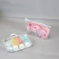 China Waterproof PVC Transparent Cosmetic Organizer Bag - Medium Size with Zipper Closure for Travel Toiletries for sale