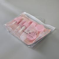 China Waterproof PVC Transparent Cosmetic Organizer Bag - Medium Size with Zipper Closure for Travel Toiletries for sale