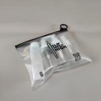 China Customizable Cosmetic Plastic Bag Lightweight Waterproof Foldable Zipper Closure 100pcs MOQ for sale