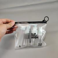China Customizable Cosmetic Plastic Bag Lightweight Waterproof Foldable Zipper Closure 100pcs MOQ for sale