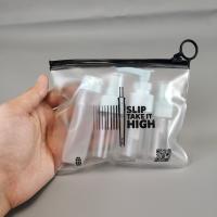 China Customizable Cosmetic Plastic Bag Lightweight Waterproof Foldable Zipper Closure 100pcs MOQ for sale