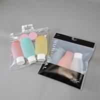 China Custom PVC Cosmetic Plastic Bag 0.2-0.4mm Thickness with Zipper Top for Storage & Travel Applications for sale