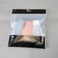 China Custom PVC Cosmetic Plastic Bag 0.2-0.4mm Thickness with Zipper Top for Storage & Travel Applications for sale