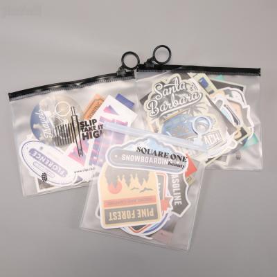 China Custom PVC Zipper Storage Bag 60-200 Micron Thickness for Cosmetic Jewelry Hair Accessories Organization for sale
