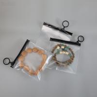 China Custom Clear Jewelry Zipper Bags 0.05-0.15mm Thickness with Logo Printing for Retail Display and Storage for sale