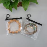 China Custom Clear Jewelry Zipper Bags 0.05-0.15mm Thickness with Logo Printing for Retail Display and Storage for sale