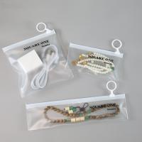 China Custom Clear Jewelry Zipper Bags 0.05-0.15mm Thickness with Logo Printing for Retail Display and Storage for sale