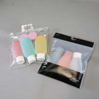 China Travel Cosmetic Zipper Plastic Bag Transparent Customized for sale