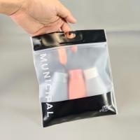 China Travel Cosmetic Zipper Plastic Bag Transparent Customized for sale