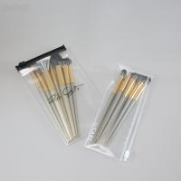 China EVA Plastic Zipper Bags 0.05-0.15mm Thickness for Jewelry Makeup Brush Packaging Custom Logo Printing for sale