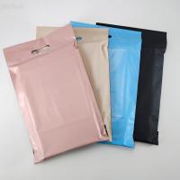 China Custom Pink PE Plastic Mailing Bags with Logo Printing - Standard Thickness, MOQ 100 for Shoe Box & Clothing Shipping for sale