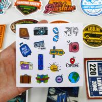 China Custom Die Cut Vinyl Stickers - Waterproof Adhesive Labels with 1-12 Color Printing Options for Cosmetic Packaging for sale