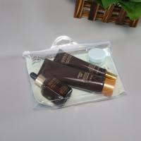 China Custom Logo PVC EVA Travel Makeup Bag Clear Frosted Zipper Pouch 20x12cm for sale