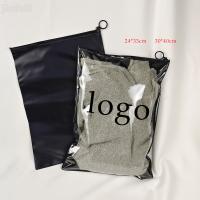China Eco Friendly Tear Resistant Plastic Zipper Bags 0.05mm Thickness 100 Pieces Per Pack For Clothing Packaging for sale